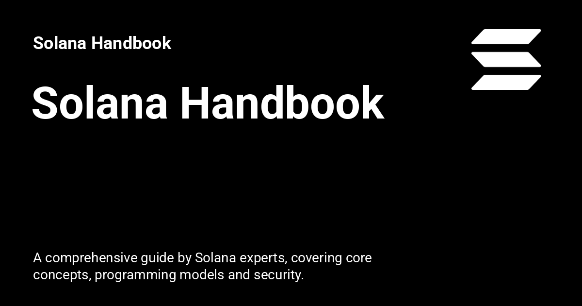 Solana Handbook