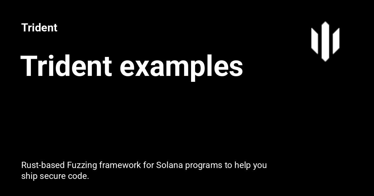 Trident examples - Trident